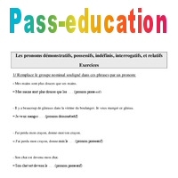 Pronoms démonstratifs, possessifs, indéfinis, interrogatifs, et ...