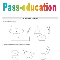 Polygones - Exercices : 3eme Primaire - PDF à imprimer