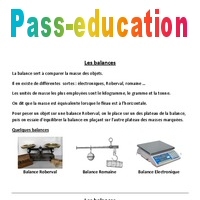 Balances - Cours, Leçon - Sciences : 3eme, 4eme, 5eme Primaire - PDF à ...