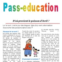 Poisson d'avril - Texte documentaire : Primaire - Cycle Fondamental ...