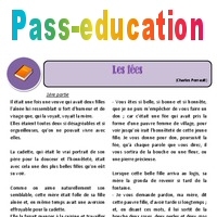 Les fées - Conte - Lecture : 3eme Primaire - PDF à imprimer