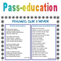 Poèmes sur l'hiver - Vie de la classe : Primaire - Cycle Fondamental ...