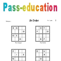 Sudoku des lettres - Vocabulaire ludique - Français : 3eme Primaire ...