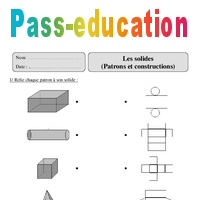Solides - Patrons - Constructions - Exercices corrigés - Géométrie - Mathématiques : 5eme ...