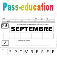 Ecrire le mot SEPTEMBRE - Ecriture : 2eme Maternelle - Cycle ...