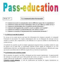 Communication hormonale - Cours - SVT : 2eme Secondaire - Cycle 4 - PDF ...