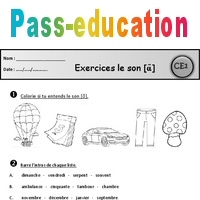 Exercices - Son ɑ̃ - an - am - en - em : 2eme Primaire - PDF à imprimer