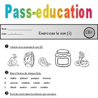 Exercices - Son [ɔ̃] - on - om : 2eme Primaire - Cycle 2 - PDF à imprimer