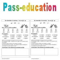 Son gn - Phonologie - Etude des sons : 1ere Primaire - PDF à imprimer