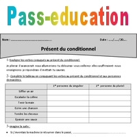 Conditionnel présent - Exercices corrigés : 5eme Primaire - PDF à imprimer