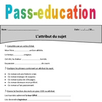 Exercices avec correction - Attribut du sujet : 5eme Primaire - PDF à ...