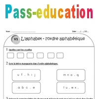 Ordre alphabétique - Alphabet - Exercices avec correction : 2eme ...