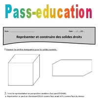 Polyèdres - Exercices sur les solides : 5eme Primaire - PDF à imprimer