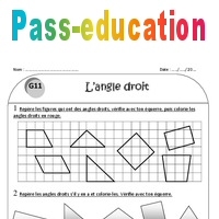 Angle droit - Equerre - Exercices : 2eme Primaire - Cycle 2 - PDF à ...