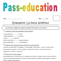Futur antérieur - Examen Evaluation : 5eme Primaire - Cycle 3 - PDF à ...