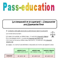 Comparatif - Superlatif - Cours - Anglais : 1ere Secondaire - PDF à ...