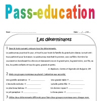 Déterminants - Exercices avec correction : 3eme Primaire