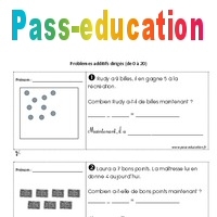 Addition - Problèmes additifs dirigés de 0 à 20 - Exercices : 1ere ...