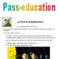 La Terre et le système solaire - Cours : 6eme Primaire - PDF à imprimer