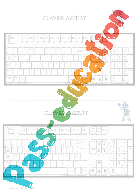 Découvrir le clavier - Fiche de préparation : 3eme, 4eme, 5eme Primaire ...