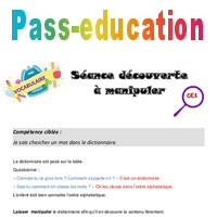 Chercher un mot dans le dictionnaire - Séance découverte à manipuler ...