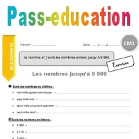 Nommer et écrire les nombres entiers jusqu’à 9 999 - Exercices avec ...