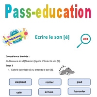 Ecrire le son [é] - Séance découverte à manipuler : 3eme Primaire - PDF ...
