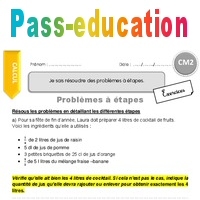 Comment résoudre des problèmes à étapes - Exercices : 5eme Primaire ...