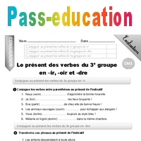Le présent des verbes du 3e groupe en ir, oir et dre - Examen ...