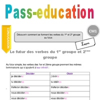 Découvrir comment se forment les verbes du 1er e groupe au futur ...