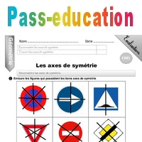 Axes de symétries - Examen Evaluation - Bilan : 4eme Primaire - PDF à ...