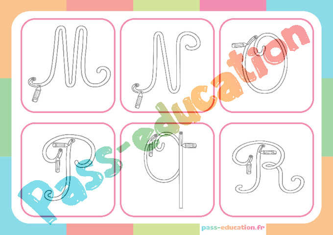 Apprendre à écrire les lettres de l'alphabet - Affiches de classe ...