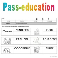 Écriture - Printemps : 1ere Maternelle - Cycle Fondamental - Cycle 1 ...
