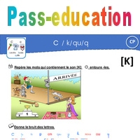 Son K (c, k, qu, q) - Exercices : 1ere Primaire - PDF à imprimer