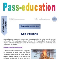 Volcans - Lecture compréhension - Documentaire : 4eme, 5eme Primaire ...