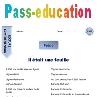 Il était une feuille - Lecture compréhension - Poésie : 5eme Primaire ...