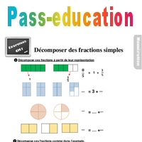 Décomposer des fractions simples - Exercices : 4eme Primaire - PDF à ...