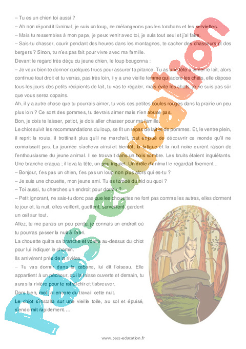Une vie de chien - Lecture suivie - Récit : 3eme, 4eme Primaire