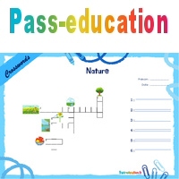 Nature - Mots fléchés - Lexique / vocabulaire - Crosswords : 2eme, 3eme ...