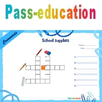 School supplies - Mots fléchés - Lexique / vocabulaire - Crosswords ...