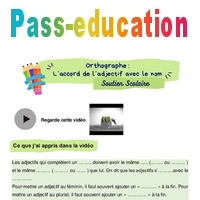 L’accord de l’adjectif avec le nom - Soutien scolaire pour les élèves ...