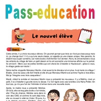 Le nouvel élève - Lecture suivie - Récit : 4eme, 5eme Primaire - Cycle ...