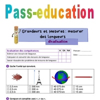 Mesurer des longueurs - Évaluation de grandeurs et mesures : 5eme Primaire - PDF à imprimer