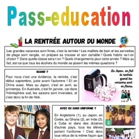 La rentrée autour du monde - Lecture documentaire de rentrée : 4eme ...