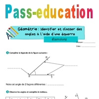 Identifier et classer des angles à l’aide d’une équerre - Exercices de ...