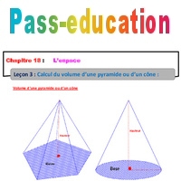 Calcul du volume d’une pyramide ou d’un cône - Cours : 2eme Secondaire ...