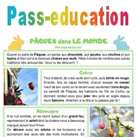 Pâques dans le monde - Lecture documentaire : 2eme, 3eme Primaire ...