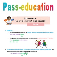 Le groupe nominal avec adjectif - Cours, Leçon de grammaire : 3eme ...