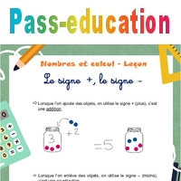 Signes + et - - Séquence complète : 1ere Primaire - PDF à imprimer