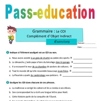 Le COI - Fiches complément d’objet indirect - Exercices de grammaire ...